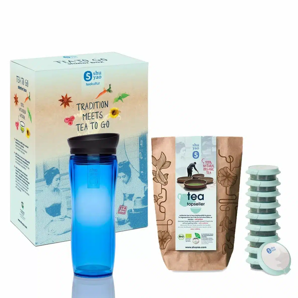 Tee to go Set: Für den Teegenuss jederzeit und überall!